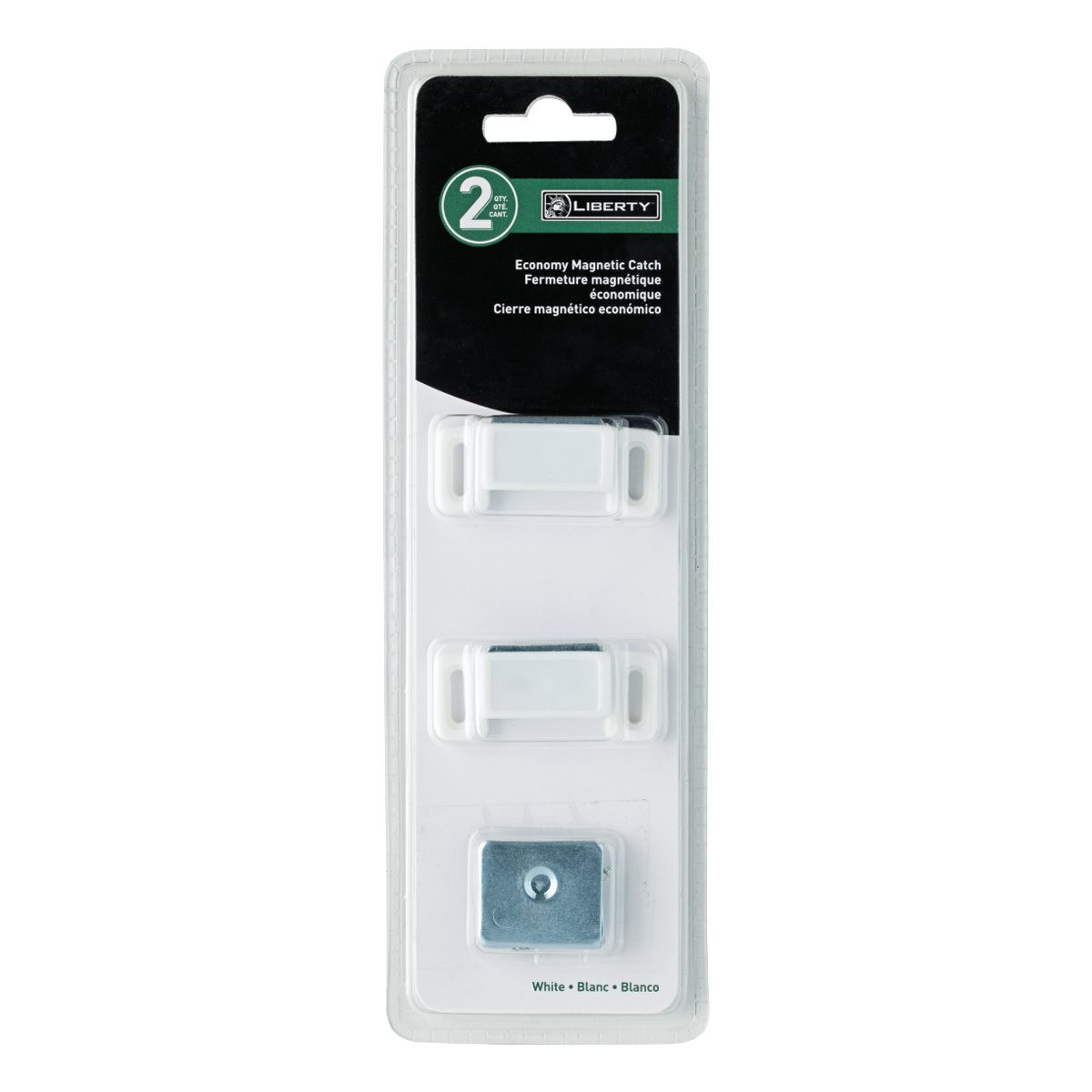 Door Back Magnetic Catch without Strike White