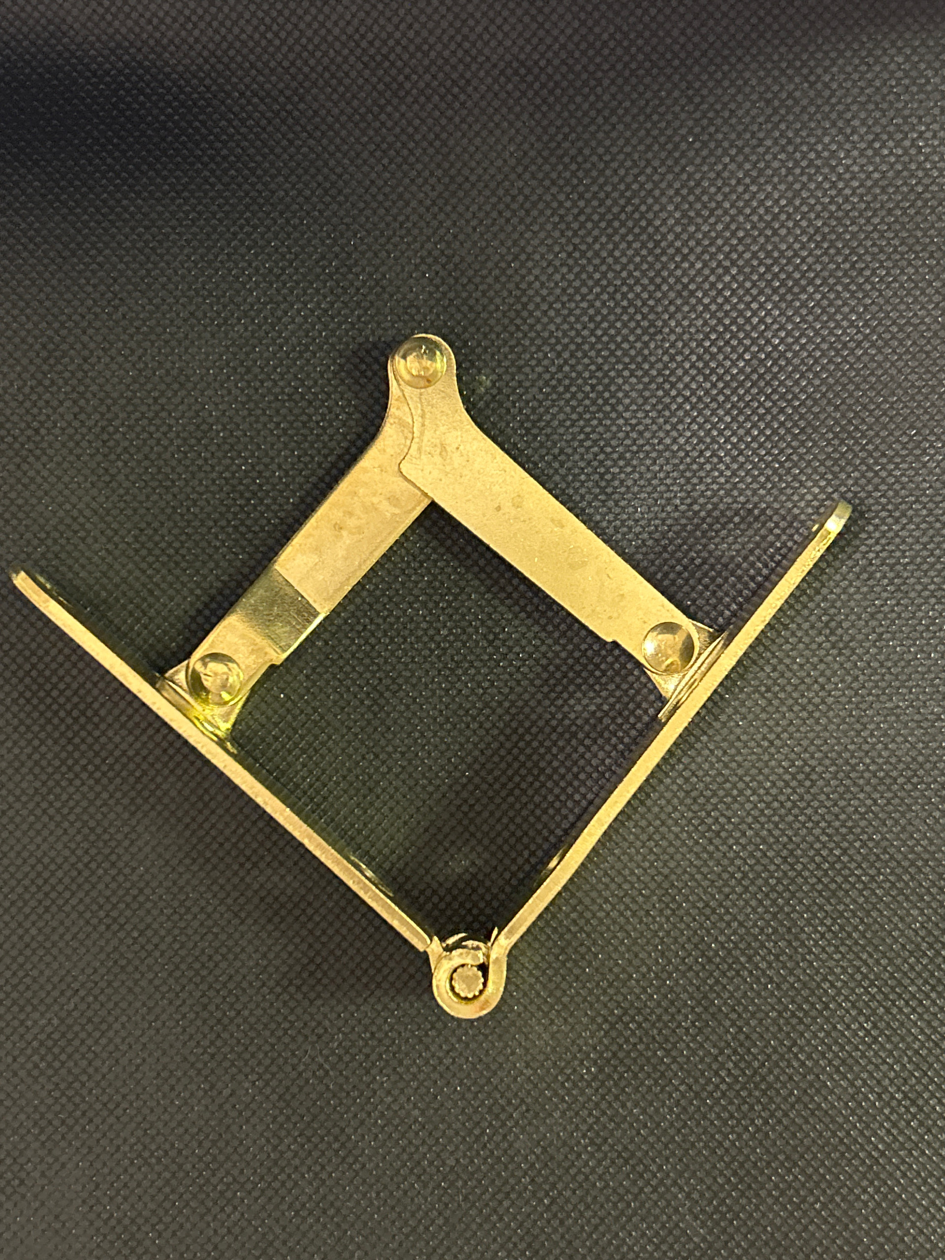 Brass Plated Drop Front Desk Stay Hinge