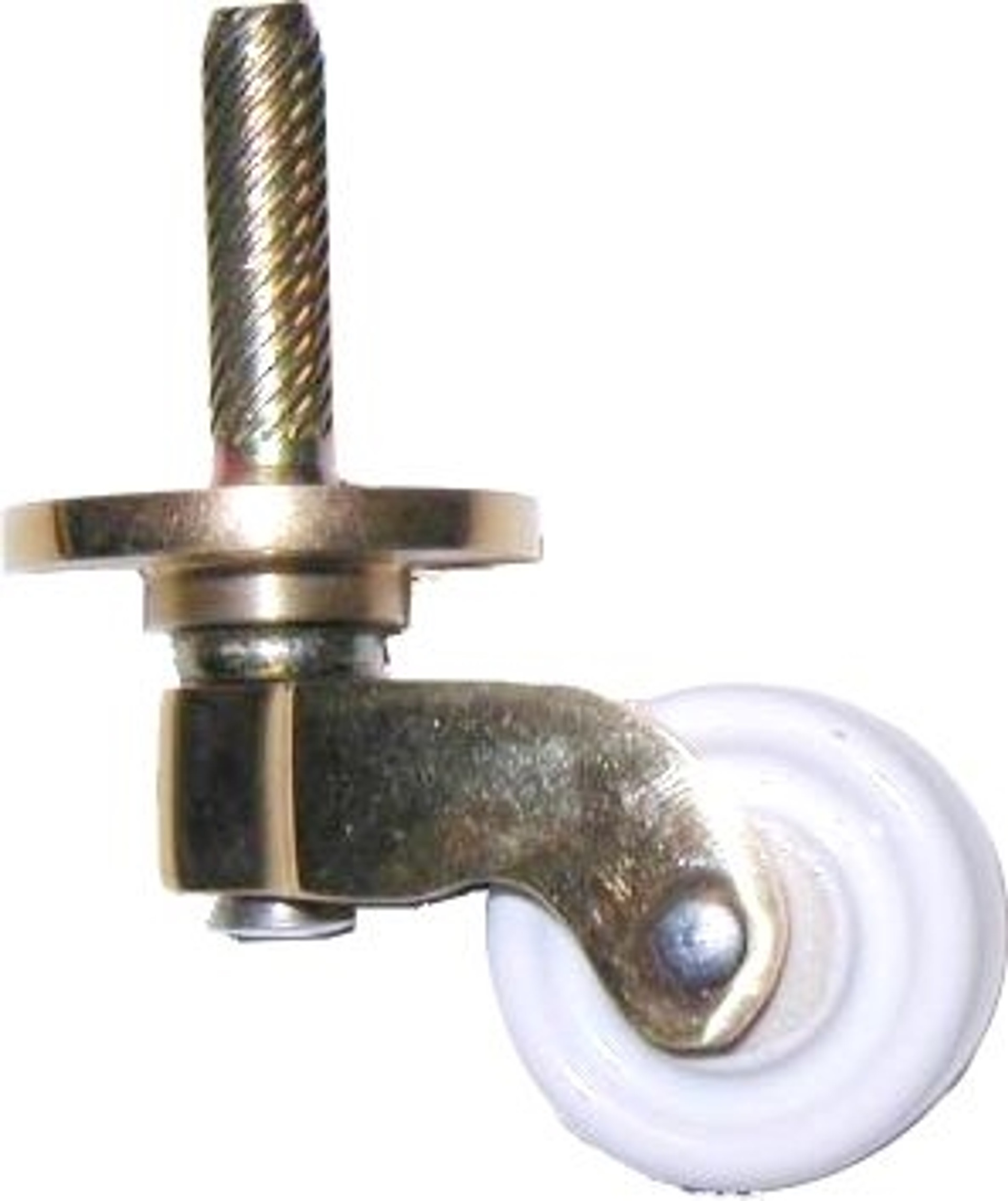 Shop Cast Brass Platform Caster with Porcelain Wheel | Buy 1" Cast ...