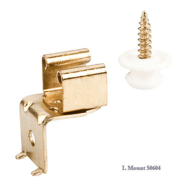 (12 Pack) Shutter Catch-Button Style-B - L Mount Strike & Catch Brass ...