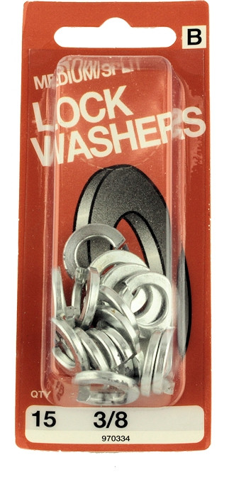 (5 Pack) 3/8 inch Medium/Split Lock Washers - 15 Pack - D. Lawless Hardware