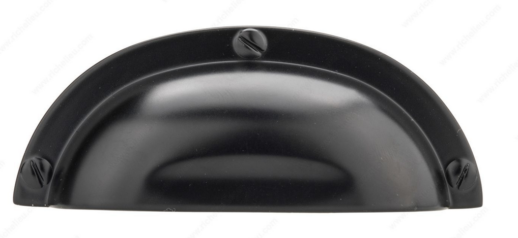 Richelieu Traditional Metal Cup Pull - 6440 Matte Black - 64mm - D ...