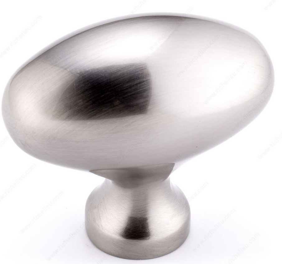 Richelieu Traditional Metal Knob - 4443 - Brushed Nickel - 30 mm - D ...