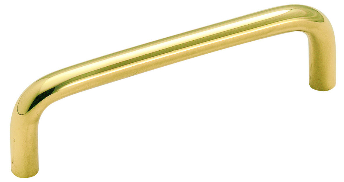 (12 Pack) 5" Disk Pull Polished Brass