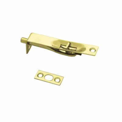 (12 Pack) Solid Brass Mortise Flush Bolt Lock 4"