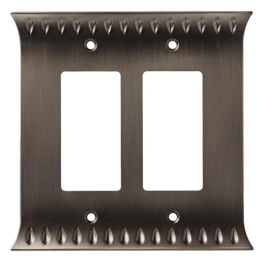 (12 Pack) Brainerd - Wadsworth - Heirloom Silver Double Duplex Wall Plate