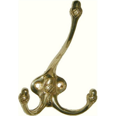 Buy Antique Brass Hooks | Shop Solid Brass Coat Hooks - D. Lawless Hardware
