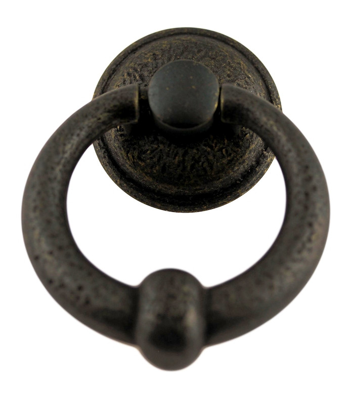 2" Ring Pull Dark Antique Bronze - D. Lawless Hardware