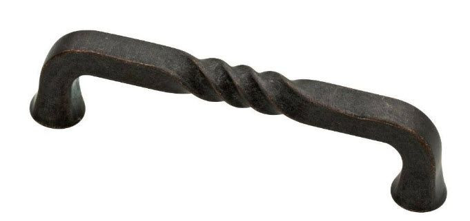 3-1/2" Iron Craft Twisted Pull Wrought Iron - D. Lawless Hardware