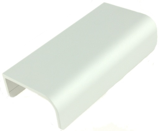 4-3/4" Tab Finger Pull with Ridge Aluminum