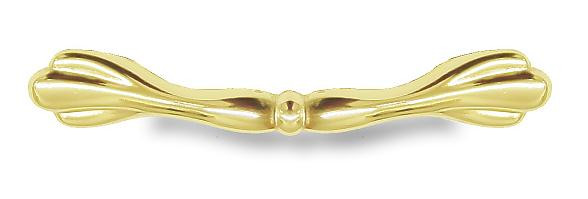 1-3/16" Traditional Drop Pull Polished Brass - D. Lawless Hardware