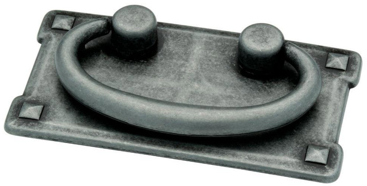 3" Coastal Rope Pull Antique Pewter - D. Lawless Hardware