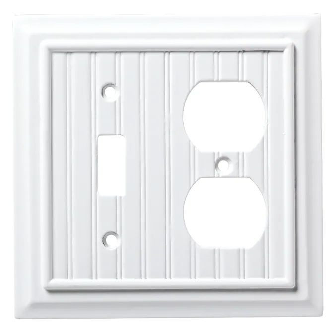 3-PAK Round Single Duplex White Metal Wall Plate W10249V-W-C - D ...