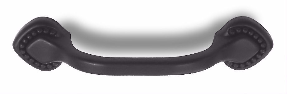 1-3/8" Double Beaded Knob Flat Black