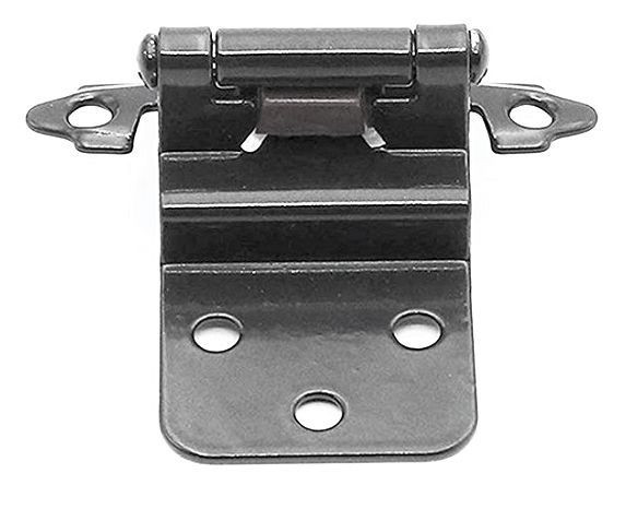 Pair Inset/Offset 3/8" Black Nickel Hinge Self Closing