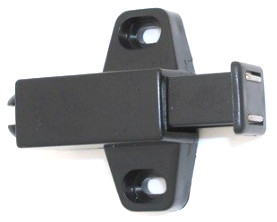 Single Black Magnetic Touch Latch - No Strike - 1-7/8"