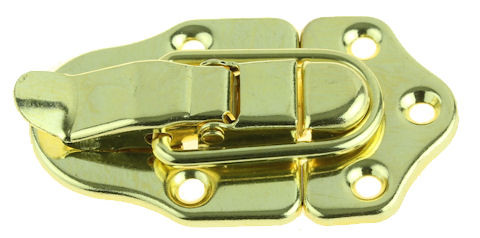 Jewelry Box Catch Brass Plated with Screws