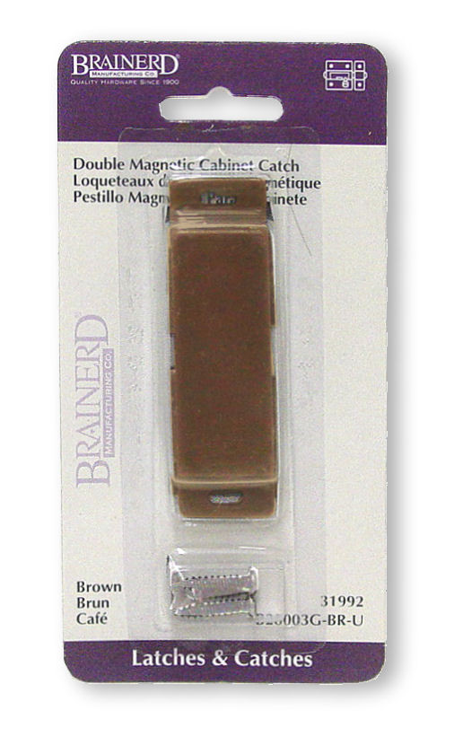 Brass Plated Draw Catch w/ Screws - 2 3/4" (1007) - D. Lawless Hardware