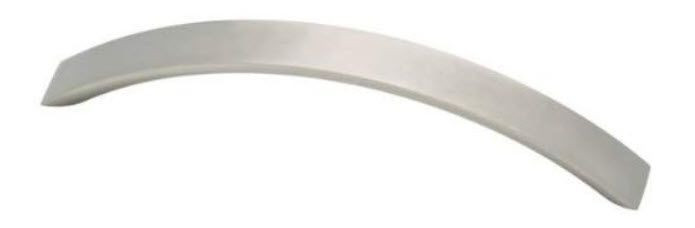 5" Modern Collection Flat Bow Pull Satin Nickel