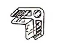 Clear Plastic Display Connector 2-Way 90 Degree Corner