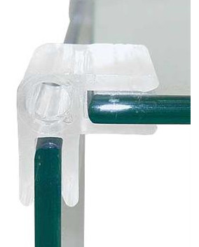 Clear Plastic Display Connector 2-Way 90 Degree Corner CM200-2-WAY - D ...