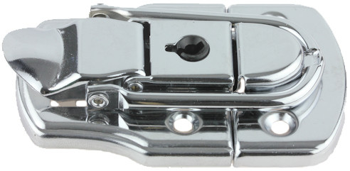 Chrome Plated Locking Draw Catch - 2-7/8" x 1-7/8"
