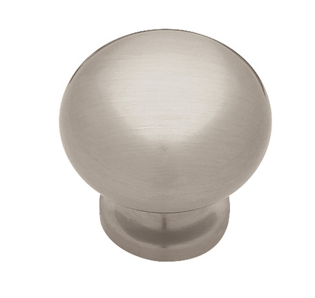 1-7/16" Round Knob Brushed Satin Nickel
