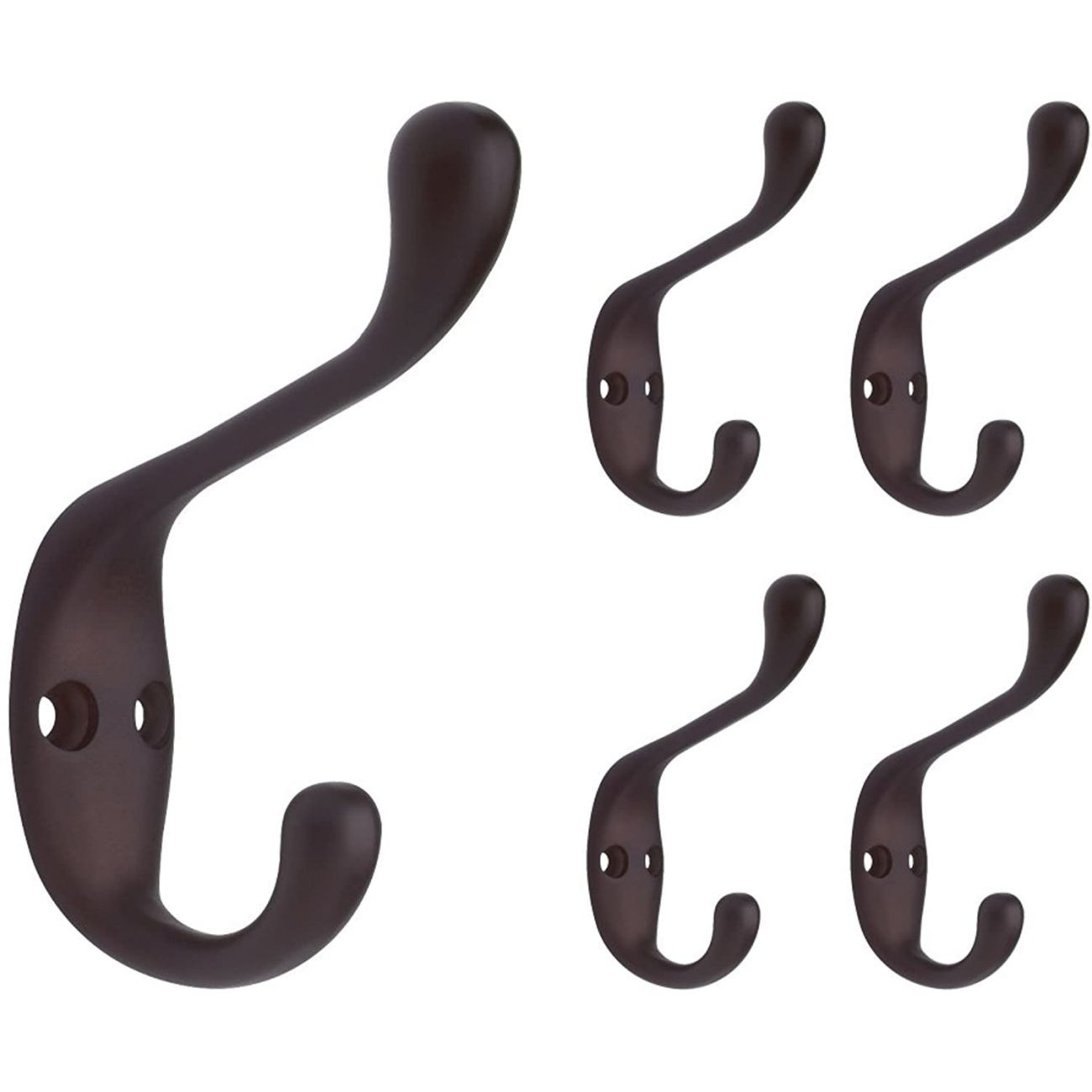 Oil Rubbed Bronze Double Hook 2-3/4" Wide
