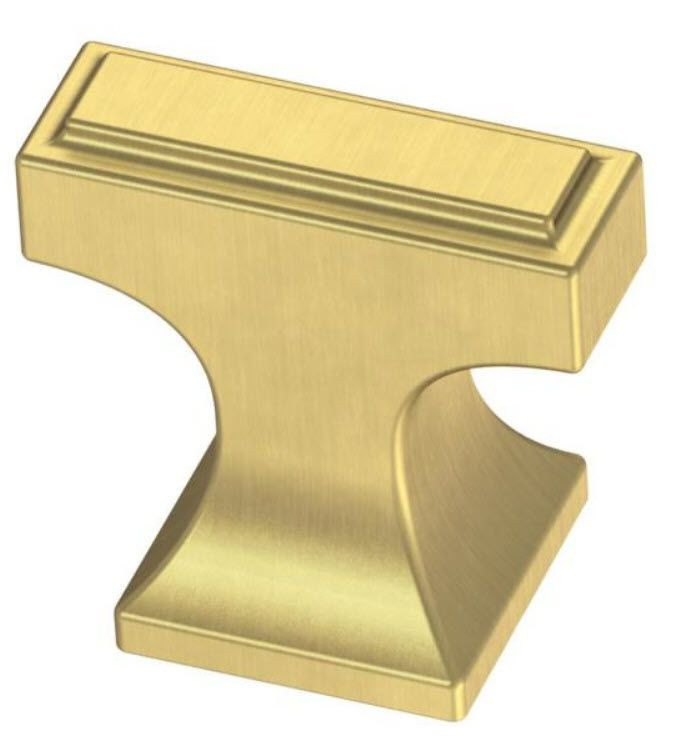 1-3/16" Rectangular Platform Knob Bayview Brass
