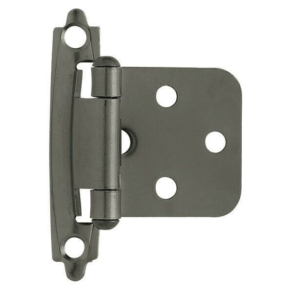Pair Variable Overlay Black Nickel Hinge Self Closing L-H0103BV-BLN-O ...