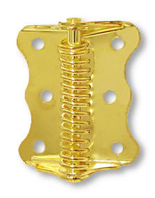 (12 Pack) Screen Door Spring Surface Hinge Set Bright Brass