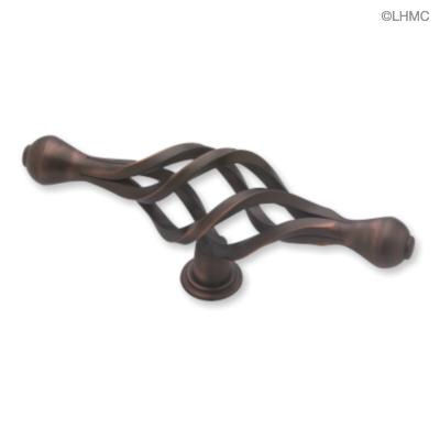 1-3/8" Forged Iron Bird Cage Knob Venetian Bronze