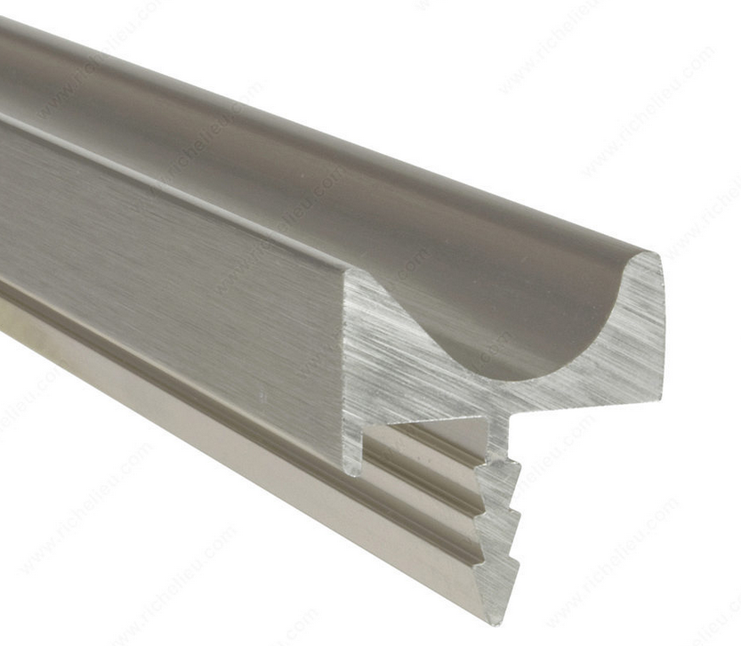 Modern Finger Grip Handle for 3/4 in Panel - 3187 - Stainless Steel ...