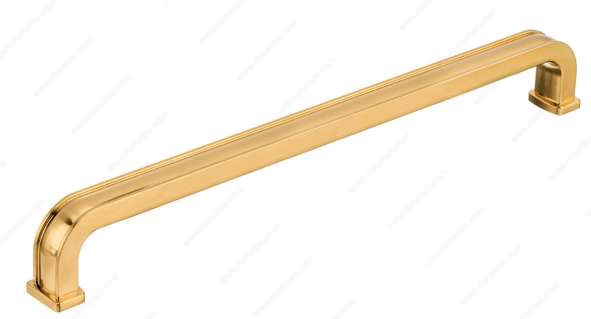 Richelieu Transitional Metal Pull - 8680 - Brushed Aurum Gold - 18 in ...