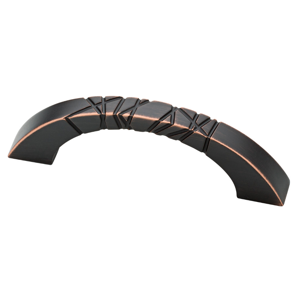 3" Myrcella Rectangular Bin Pull Bronze with Copper Highlights