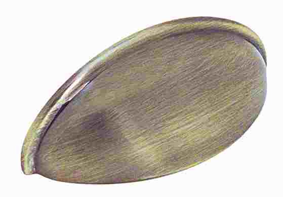 2-1/2" Plain Cup Pull Red Antique Copper
