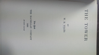 The Tower By W. B Yeats First Edition (1928)