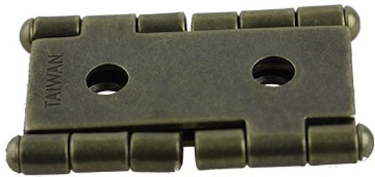 Double Acting Folding Screen Hinge For 3/4" Panel - Antique Brass