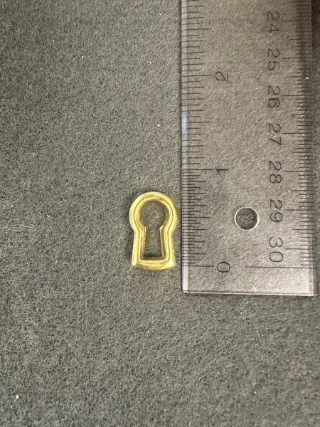 Stamped Brass Keyhole Insert