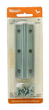 (4 Pack) Heavy Duty Inside Corner Brace - 2" X 2" X 5/8"