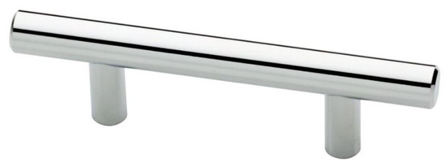 (12 Pack) 2-1/2" Builder's Program Steel Bar Pull Polished Chrome