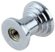 DIY Knob or Pull Making Base - Chrome - 16x16mm