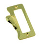 File Label Holder with Finger Pull - Polished Brass - 2-1/4" x 1-3/8"