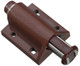 Spring Loaded Brown Magnetic Touch Latch with Screws & Strike - 1-3/4"