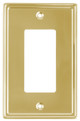 Single Rocker Switch Wall Plate Polished Solid Brass