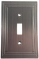 Allen + Roth - Lexington - Single Switch Plate Heirloom Silver