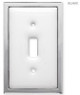 Ivory Ceramic Single Switch Plate - USA Tuscan Ceramics