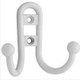 Double Clothes Hook White 850950