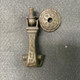 2-3/4" Hammered Drop Pull with Backplate Bronze