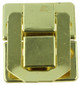 Brass Plated Mini Snap Catch - 1-1/8" x 1"